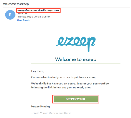How do I create an ezeep account? – Convene Support